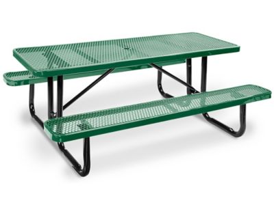 Green metal outdoor table store
