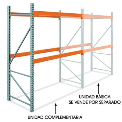 Unidad Complementaria de Racks de Uso Pesado para Tarimas - 96 x 48 x ...