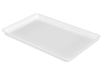 Fiberglass Display Tray - 12 x 18 x 1", Half Sheet, White H-10765W - Uline