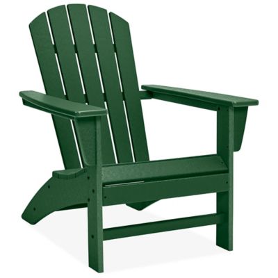 Polywood® Adirondack Chair - Green H-10778G - Uline