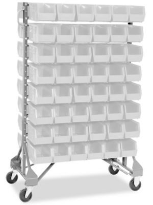 Standard Mobile Stackable Bin Organizer 11 X 5 1 2 X 5 Clear Bins H