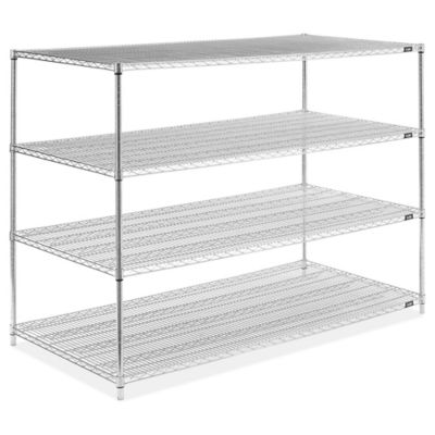 Uline metal shelving units store