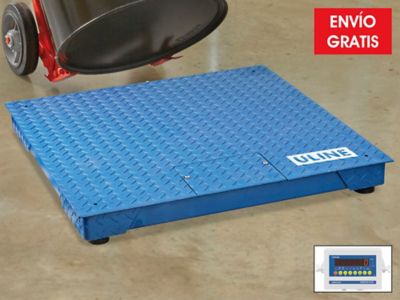Báscula de Perfil Bajo para Piso - 3 x 3', 5,000 lbs x 1 lb H-3001 - Uline