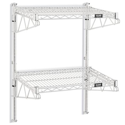 Wall Mount Wire Shelving 24 X 18 X 34 H 3023 Uline