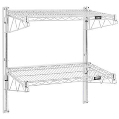 Wall mounted wire shelving store