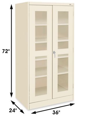 Industrial Clear View Cabinet 36 x 24 x 72