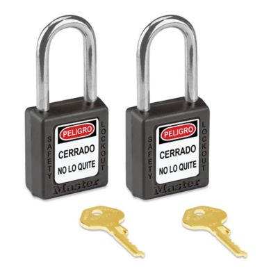 Master Lock® Candado de Bloqueo - Llaves Diferentes, Eslabón de 1 1/2 ...