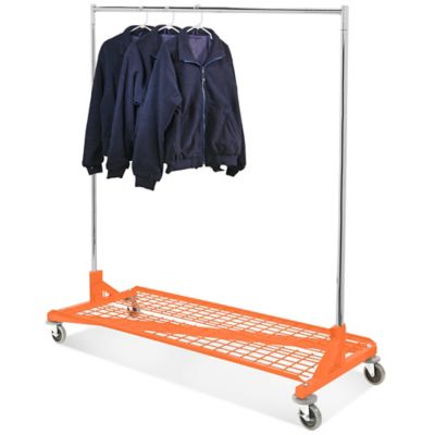 Bottom Shelf for Z-Rack - Orange H-4277O - Uline