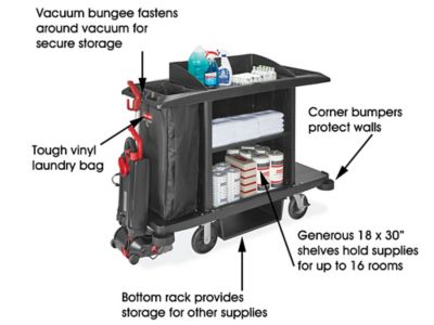 Housekeeping Trolley Set Up Housekeeping Cart Small Robert Scott