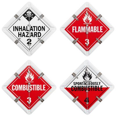 Hazmat Flip Placards Amazon.com: Aluminum Flip File Placard, One Set