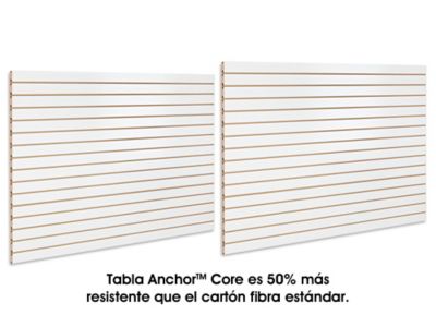 Panel Ranurado - 4 x 8', Melamina Blanca H-4774W - ULINE