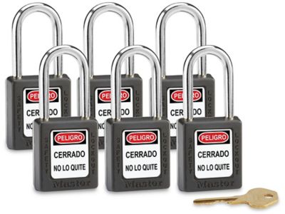 Master Lock® Candado de Bloqueo - Llaves Iguales, Eslabón de 1 1/2 ...