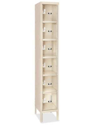 Locker con Frente Transparente - Seis Puertas de Alto, 1 de Ancho, sin ...