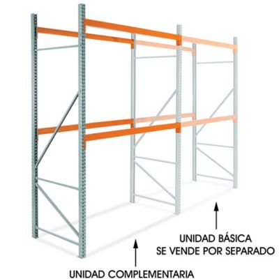 Unidad Complementaria de Racks para Tarimas de Dos Repisas - 96 x 48 x ...