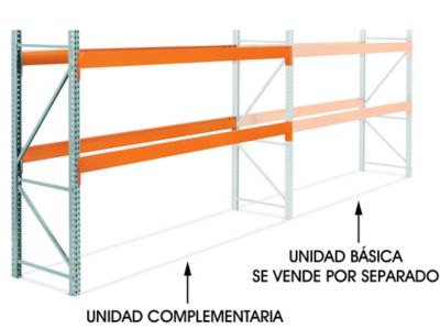 Unidad Complementaria de Racks para Tarimas - 144 x 36 x 96", 366 x 91 ...