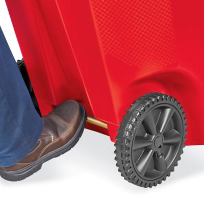 Uline Trash Can On Wheels