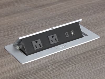 Silver PLT-B Power Conference Table Power Outlet Data Port, 59% OFF