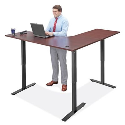 Electric Adjustable Height L Desk 72 x 72 x 24