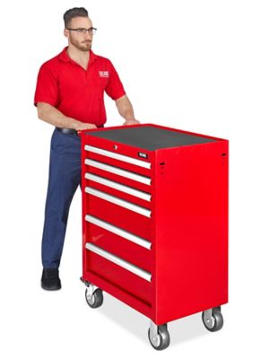 Uline Tool Cabinet 6 Drawer Red H 8946R Uline