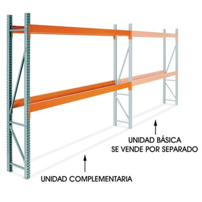 Unidad Complementaria de Racks para Tarimas de Dos Repisas - 144 x 24 x ...