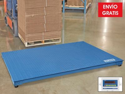 Báscula de Perfil Bajo para Piso - 5 x 7', 5,000 lbs x 1 lb H-9670 - Uline