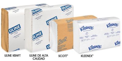 Toallas de Papel de Plegado Triple y Múltiple en Existencia - ULINE