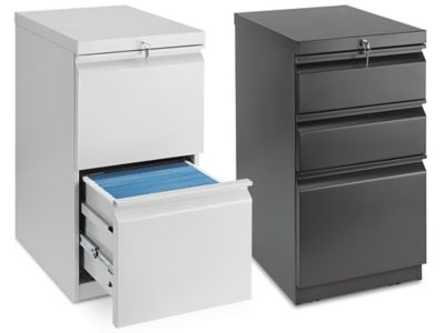 Mobile File Cabinet, 2 Drawer Mobile File Cabinet in Stock - Uline.ca