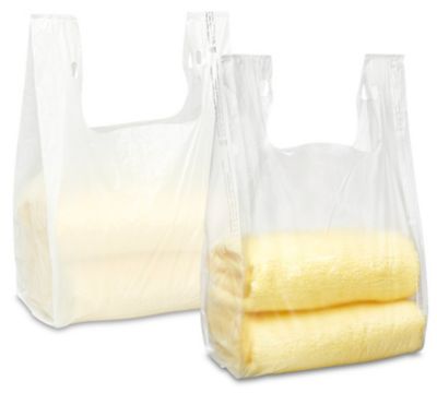 Plain T-Shirt Bags, T-Shirt Shopping Bags in Stock - ULINE.ca