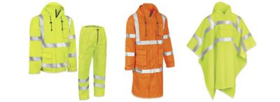 Impermeables Ligeros de Alta Visibilidad en Existencia - Uline