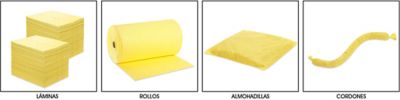 Láminas Absorbentes para Materiales Peligrosos en Existencia - ULINE