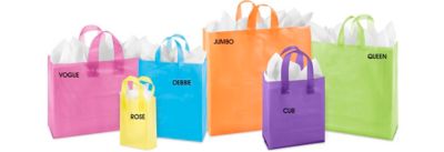 Bolsas Translúcidas de Colores para Compras en Existencia - ULINE