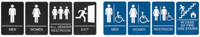 Plastic Restroom and Access Signs in Stock - ULINE.ca