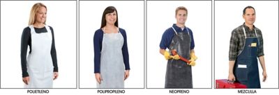 Mandiles de Trabajo, Mandiles de Plástico Desechables en Existencia - ULINE