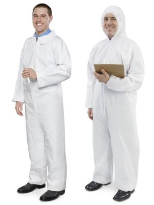 Uline Deluxe Protective Clothing, Microporous Coveralls in Stock - ULINE.ca