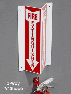 Fire Extinguisher Signs, AED Wall Signs, AED Signage in Stock - ULINE
