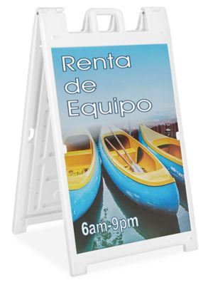 Signicade® Letrero de Plástico tipo Sándwich, Letreros en A de Plástico ...