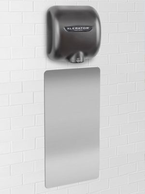 Hand Dryer Splash Guard, Hand Dryer Splashback Panel in Stock - ULINE