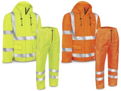 Lightweight Hi-Vis Rain Gear in Stock - Uline