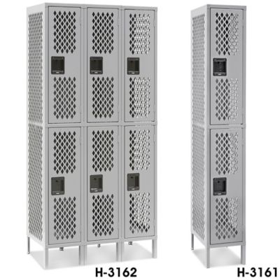 Uline Ventilated Double Tier Lockers in Stock - ULINE
