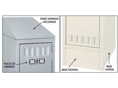 Accesorios para Lockers, Bases para Lockers en Existencia - ULINE