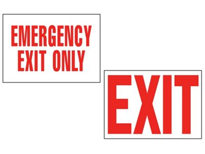 Free Printable Emergency Exit Only Signs