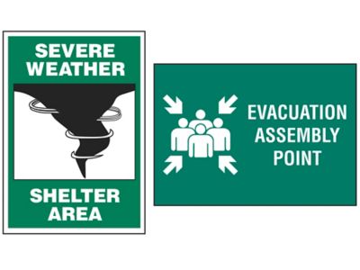 Evacuation Signs in Stock - ULINE