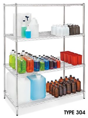 Stainless Steel Wire Shelving in Stock - ULINE
