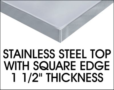 Welded Stainless Steel Workbench in Stock - ULINE