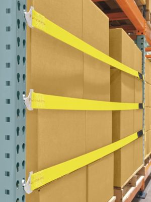 Pallet Rack Safety Straps in Stock - ULINE
