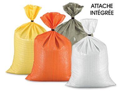 Sacs à sable – Jaune et blanc en stock - ULINE.ca