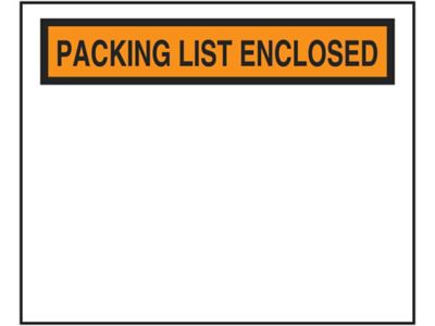 Packing List Enclosed Banner Envelopes in Stock - ULINE
