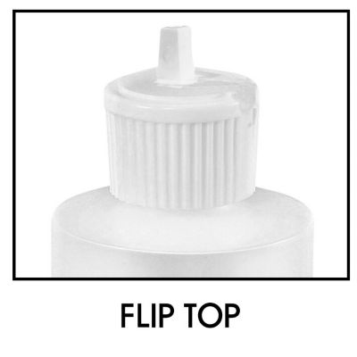 Natural Cylinder Bottles - 32 oz, Flip Top Cap S-26365 - Uline