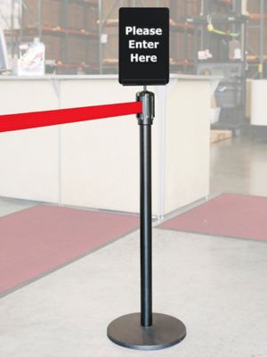Floor Standing Retractable Crowd Control in Stock - ULINE.ca