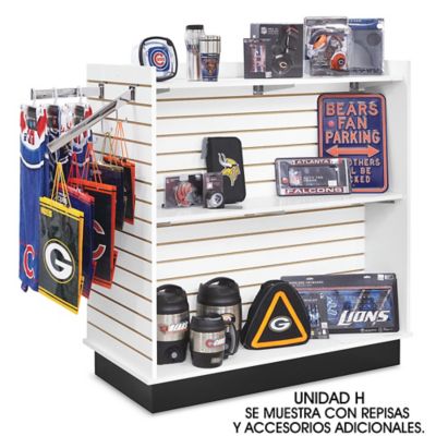 Exhibidor Góndola de Panel Ranurado en Existencia - ULINE